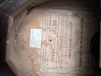 What model Seth Thomas clock is this? | NAWCC Forums